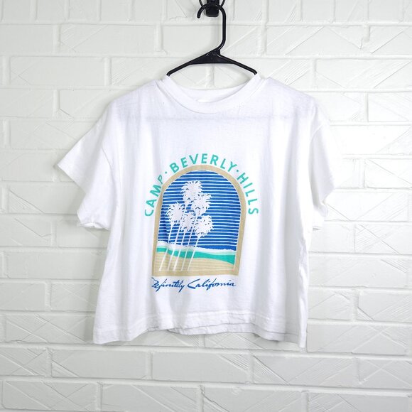 Camp Beverly Hills | Tops | Vintage Camp Beverly Hills Crop Tshirt Palm ...
